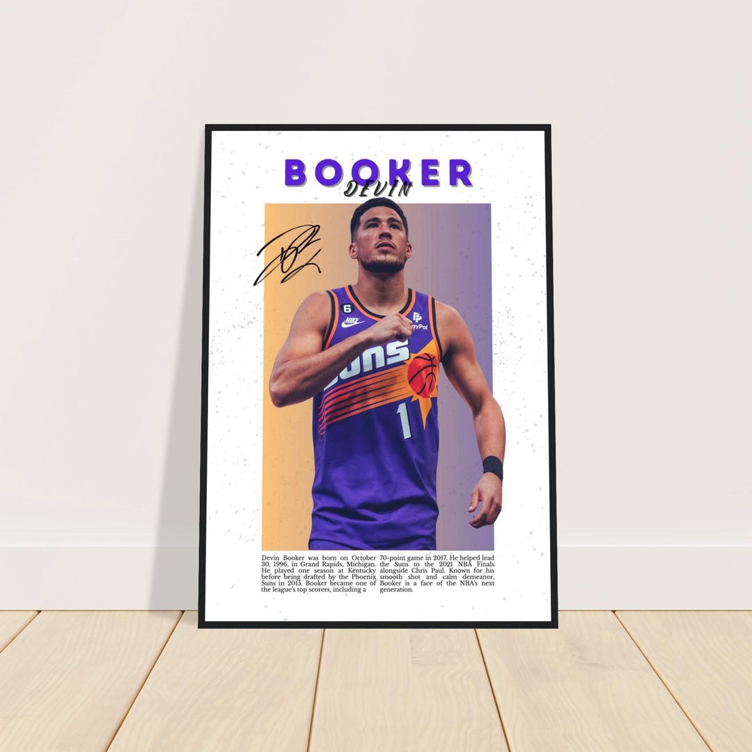 Devin Booker Basketball Poster | Devin Booker Wall Art | Basketball ...