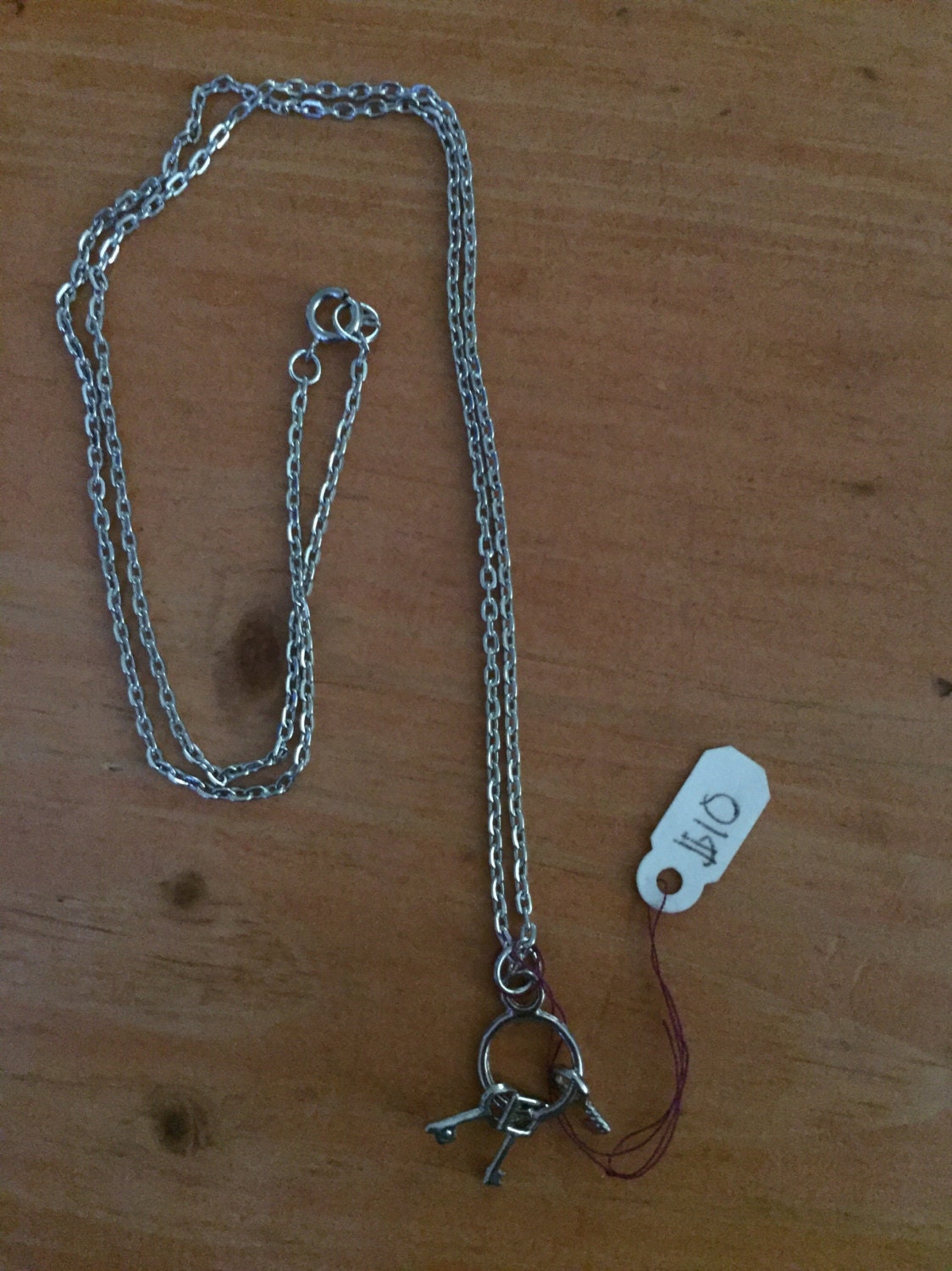 Mini Key Ring Necklace - Etsy