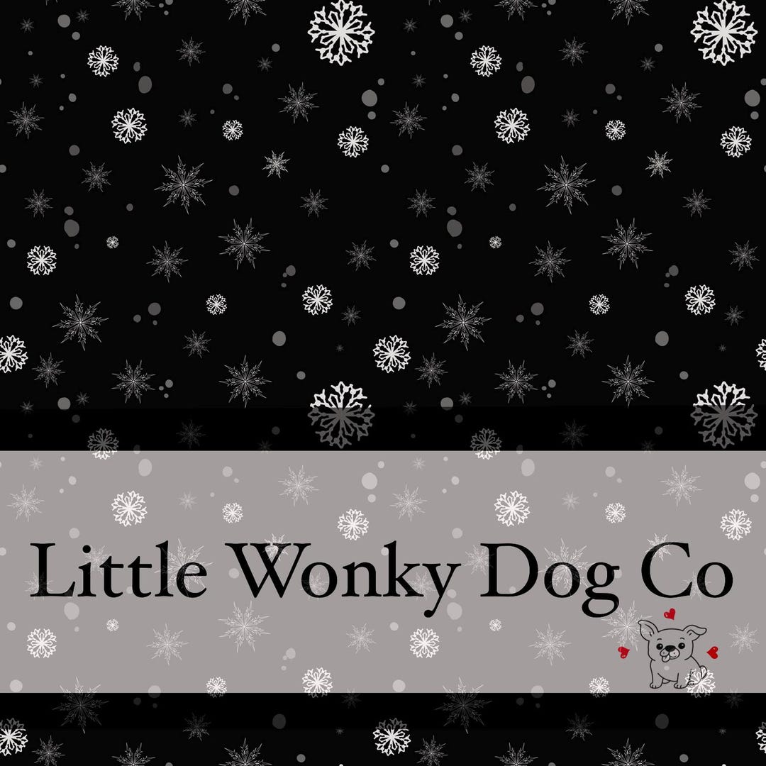 Black Snowflake Seamless Pattern | Elegant Winter Digital Paper - Etsy