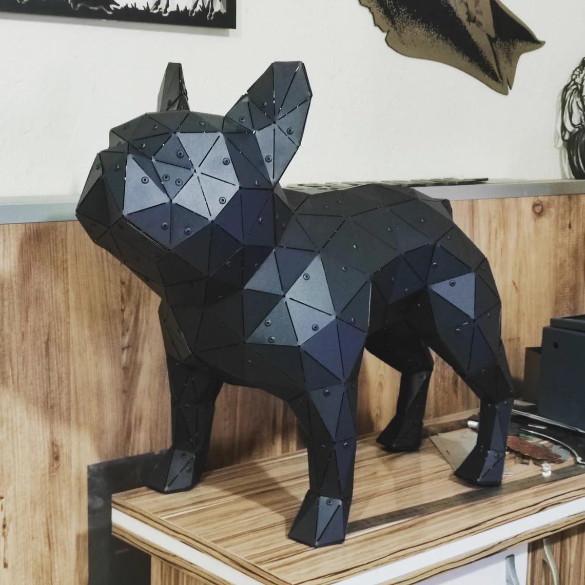 French Bulldog, Dxf Cnc Metal Dog, Laser Cutting, No Welding Required ...