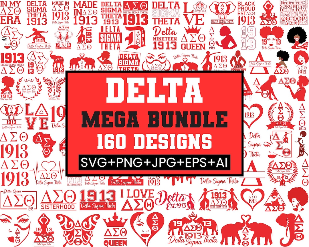 Delta Sigma Theta Svg, Delta Sigma Svg, Delta Sigma Theta Sign, Delta ...