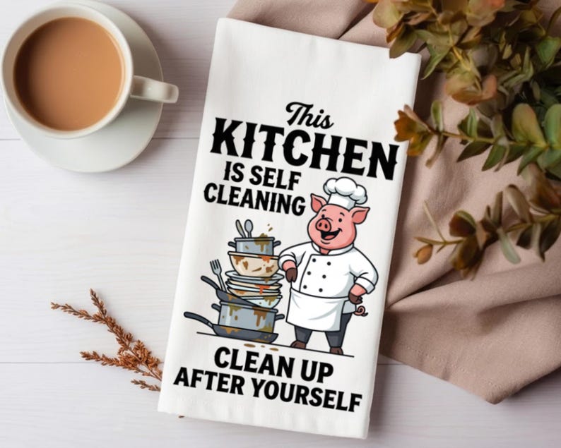 Funny Kitchen Towel Sublimation PNG Bundle – 50 Designs, Retro ...
