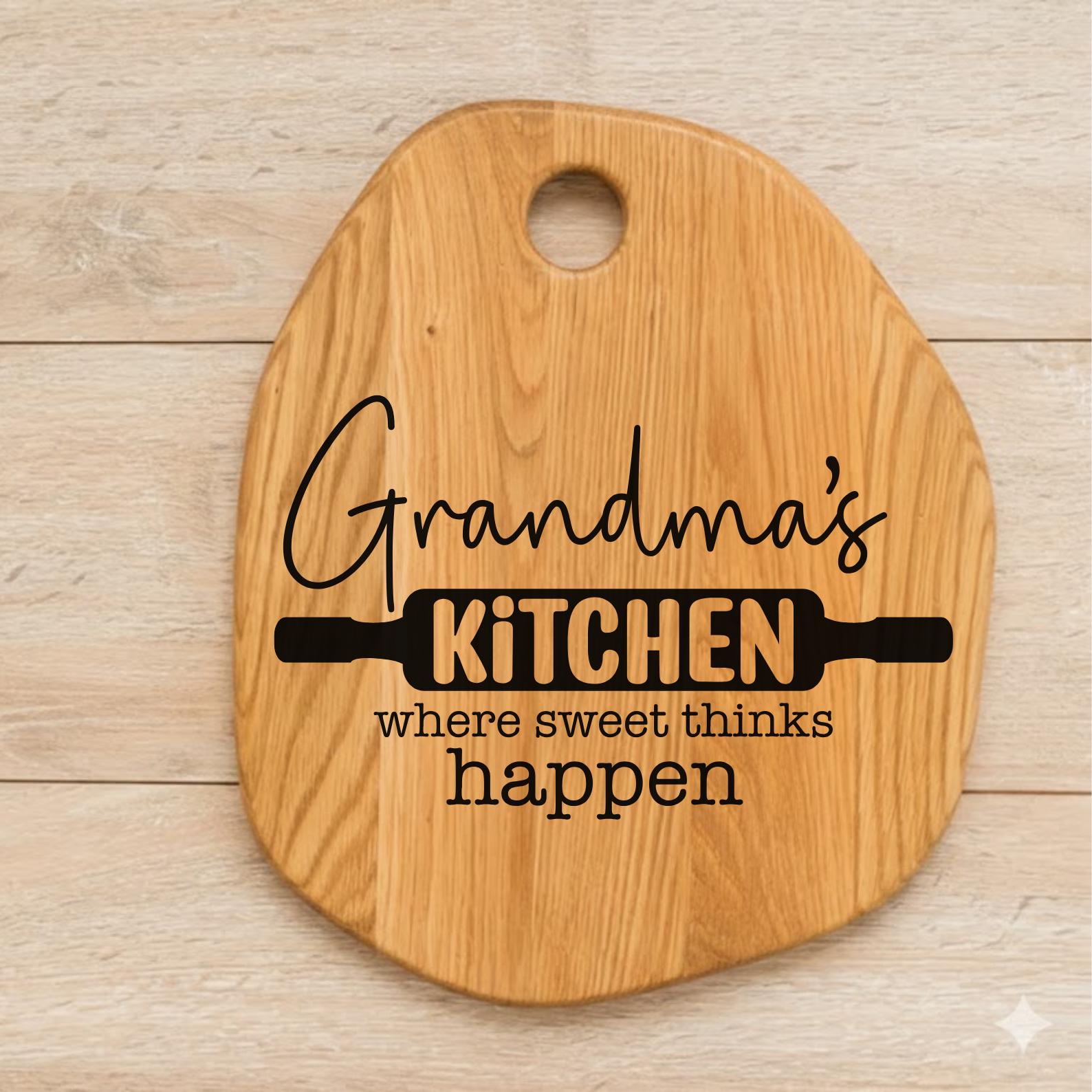 Cutting Board Svg Bundle, Grandma Kitchen Designs, Mimi’s Kitchen Svg ...