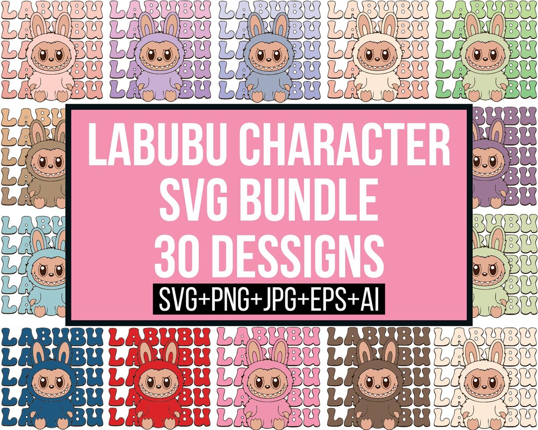 Labubu Designs SVG, Png Bundle, Labubu Designs, Labubu Charakter ...