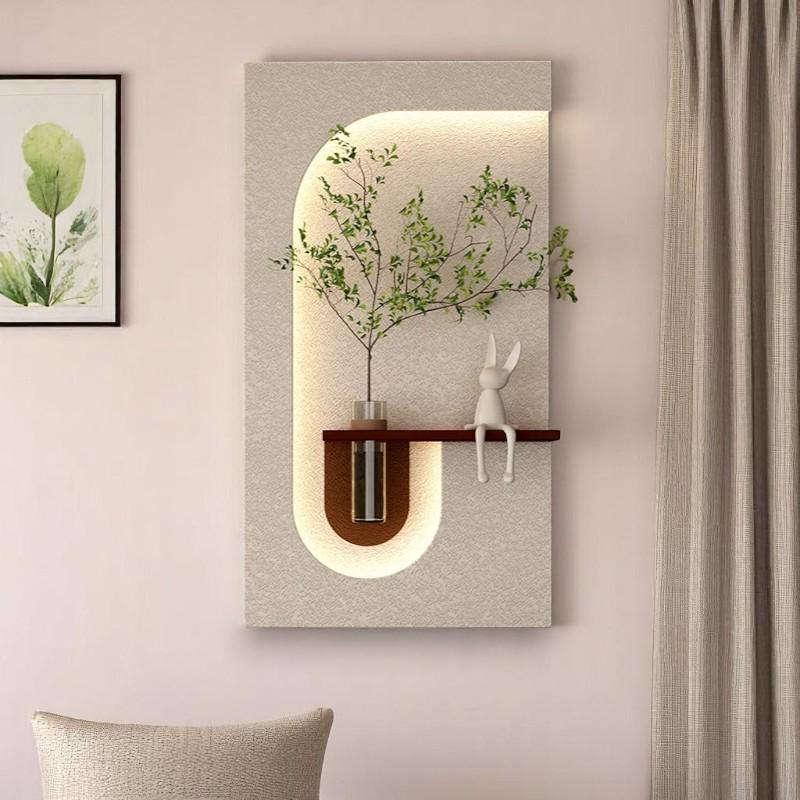 Modern LED Wall Lamp With Hanging Green Plant – Hallway, Living Room ...