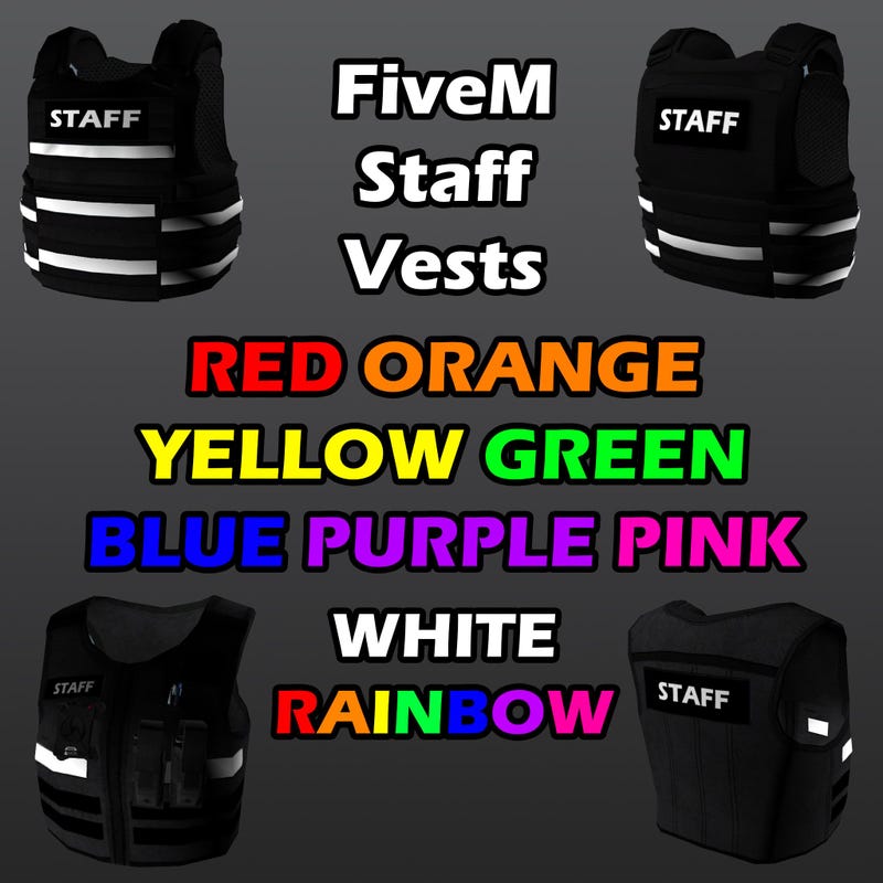 Fivem Staff Vest - Etsy