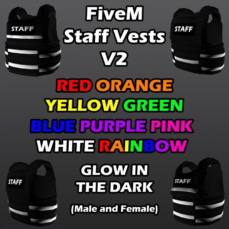 Fivem Staff Vest - Etsy