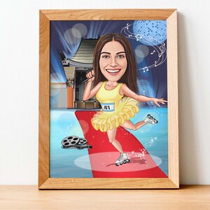 Custom Singer Cartoon Portrait: Personalized Karaoke Gift (digital ...