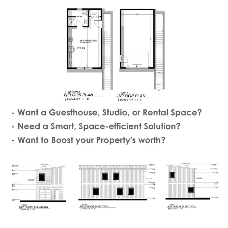 Custom ADU Construction Plans: Architecture, Structural & Electrical ...