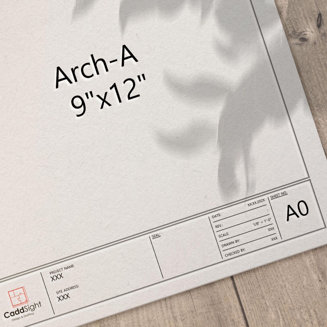 Autocad Architect Title Block Set: Editable CAD Templates (DWG Format ...