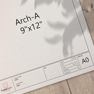 Autocad Architect Title Block Set: Editable CAD Templates (DWG Format ...