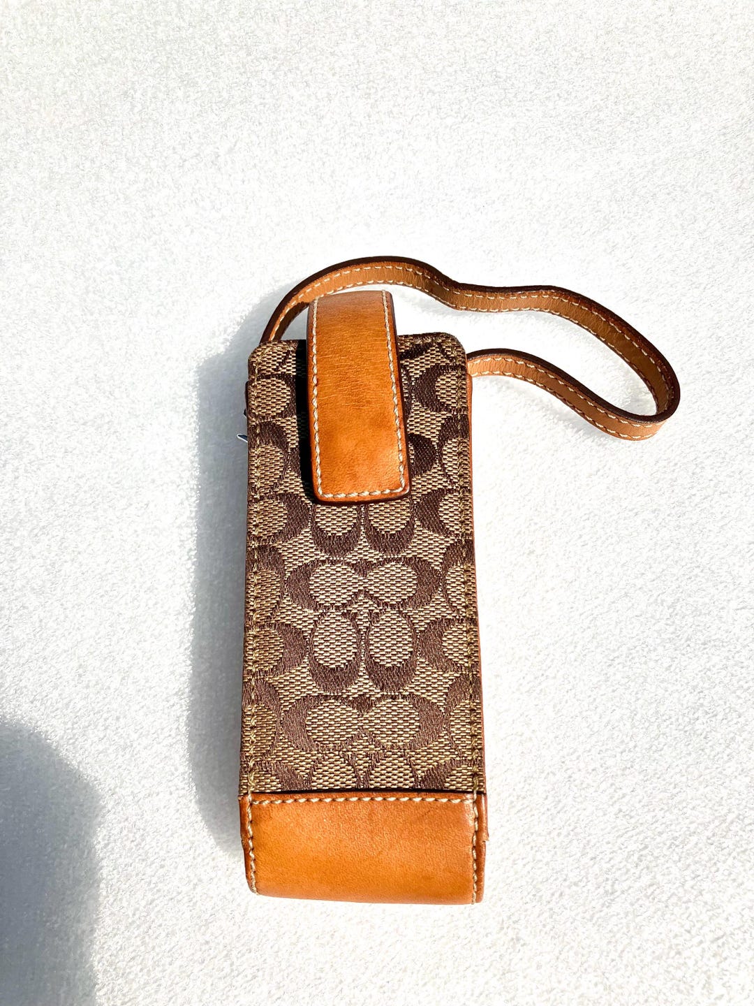 Vintage Coach Cell Phone Case, Glasses Holder and Wristlet Signature ...