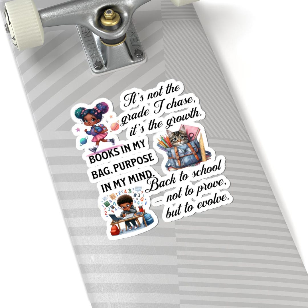 Motivational Back to School Quote Sticker: Laptop & Notebook Vinyl ...