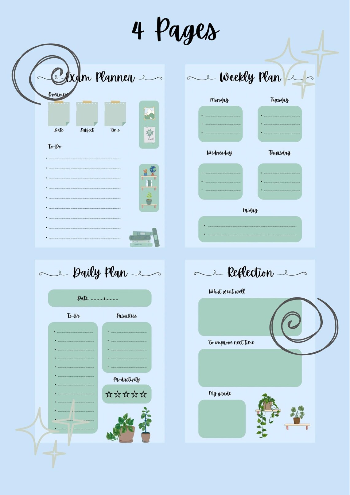 Simple Exam Planner - Academic Student Planner, Student Tracker, Study ...