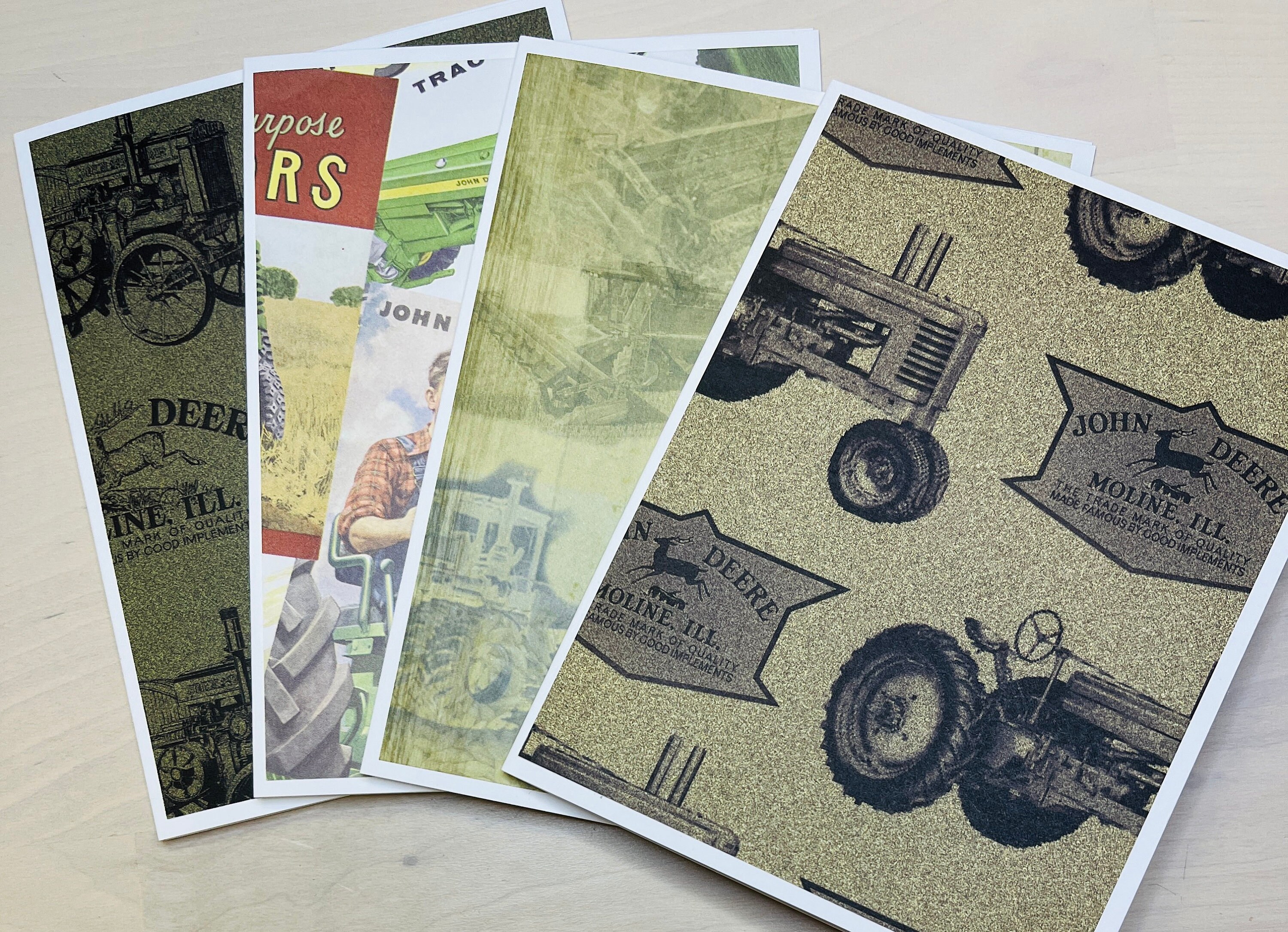 Farm Cards, Farming Notecards, Tractor Cards, Farmer Cards, Set of 4 ...