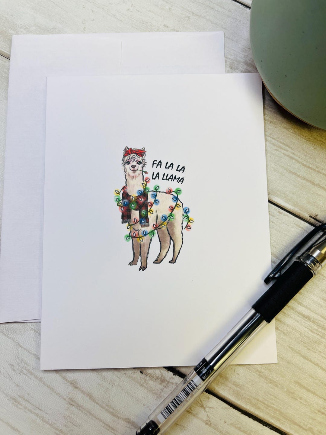 Llama Christmas Cards / Llama Cards / Greeting Card / Holiday Card ...