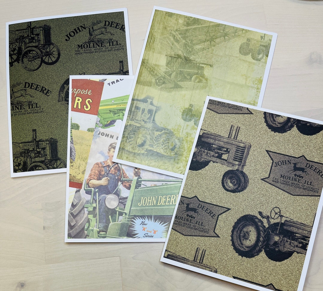 Farm Cards, Farming Notecards, Tractor Cards, Farmer Cards, Set of 4 ...