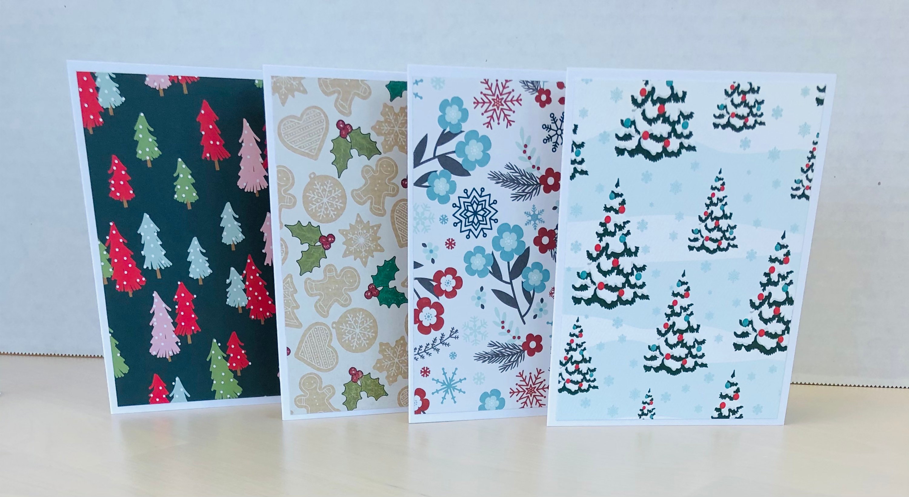 Christmas Cards, 12 Handmade Greeting Cards, 12 Card Assortment of ...