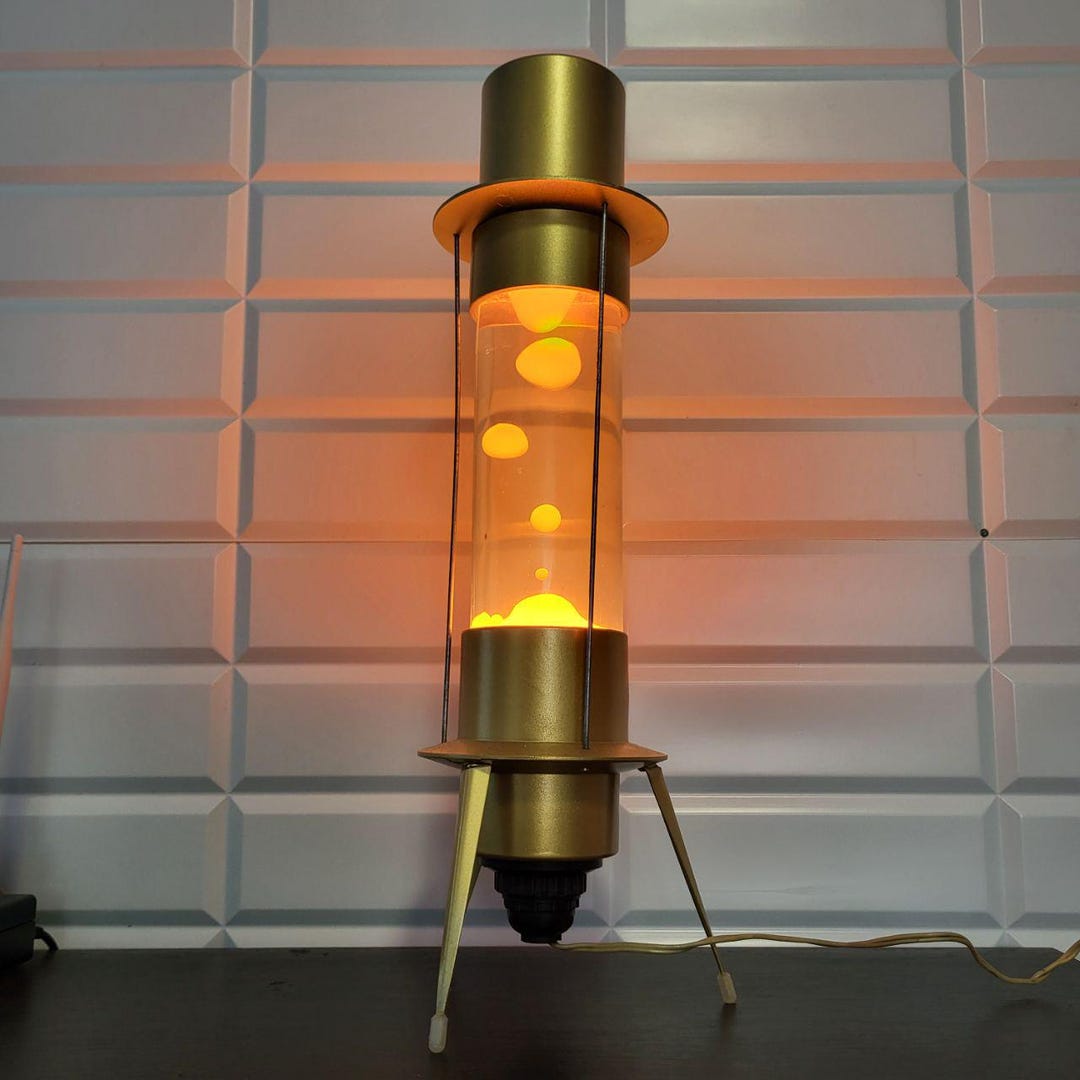 Large 19 Inch Soviet Lava Lamp Rainbow New Wax Liquid and Spring USSR ...
