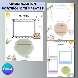 Kindergarten Portfolio, Daycare Portfolio With Over 40 Templates, Kita ...