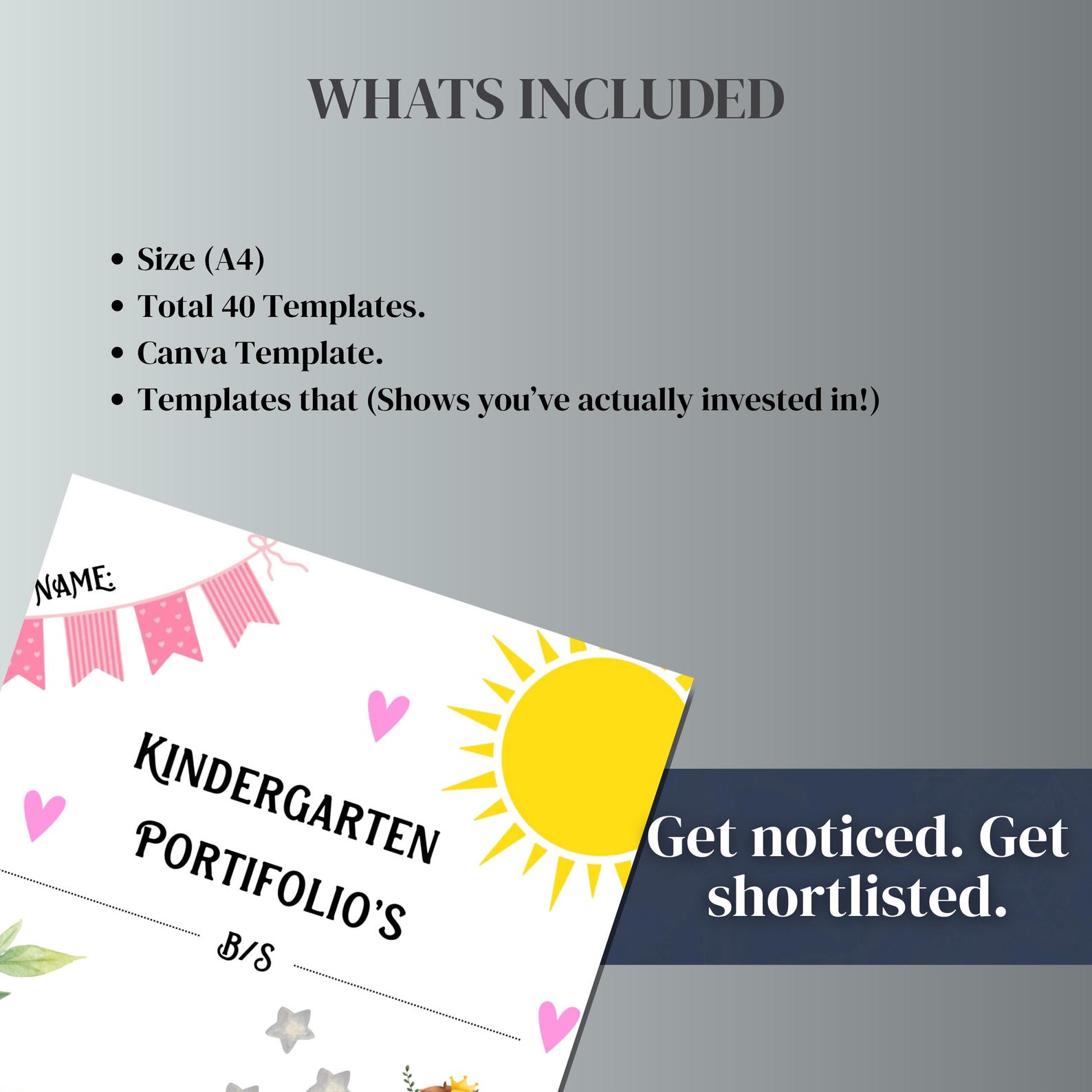 Kindergarten Portfolio, Daycare Portfolio With Over 40 Templates, Kita ...