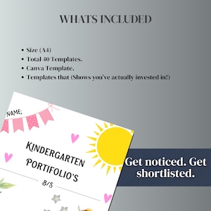Kindergarten Portfolio, Daycare Portfolio With Over 40 Templates, Kita ...