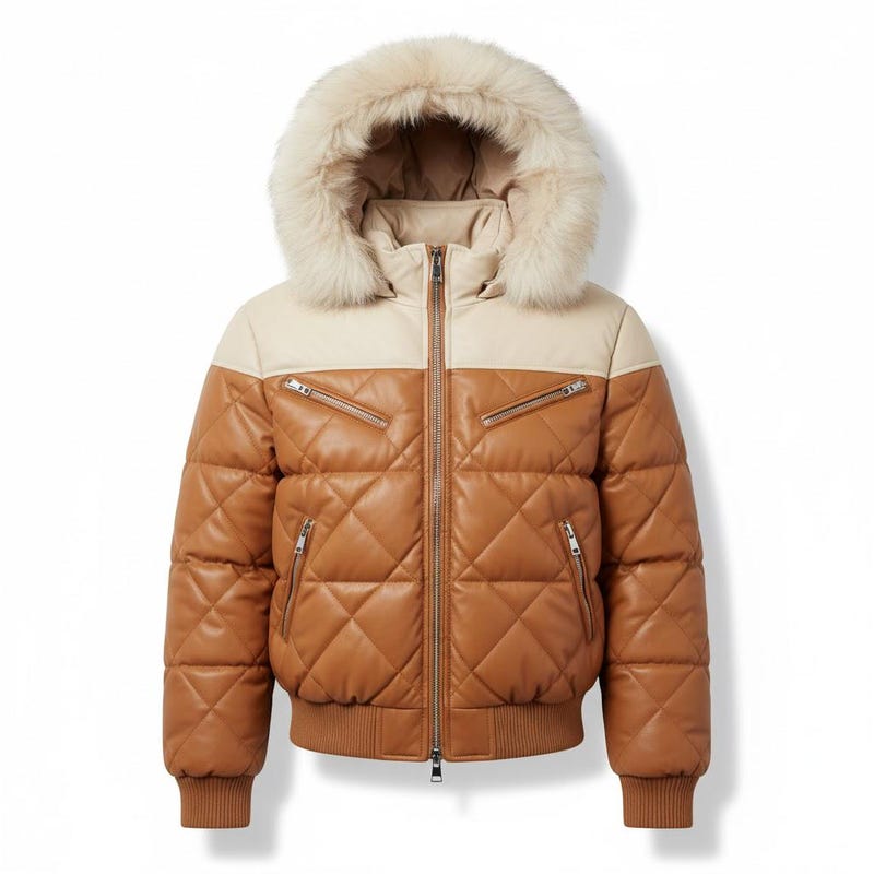 Tan Puffer Coat Women - Etsy