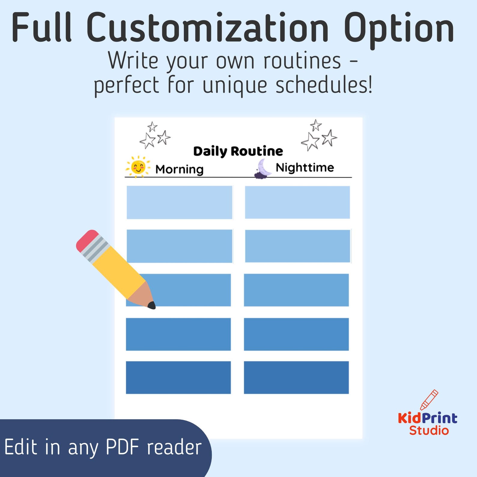 Routine Chart for Boys – Morning & Night Visual Schedule Ages 3–6 ...