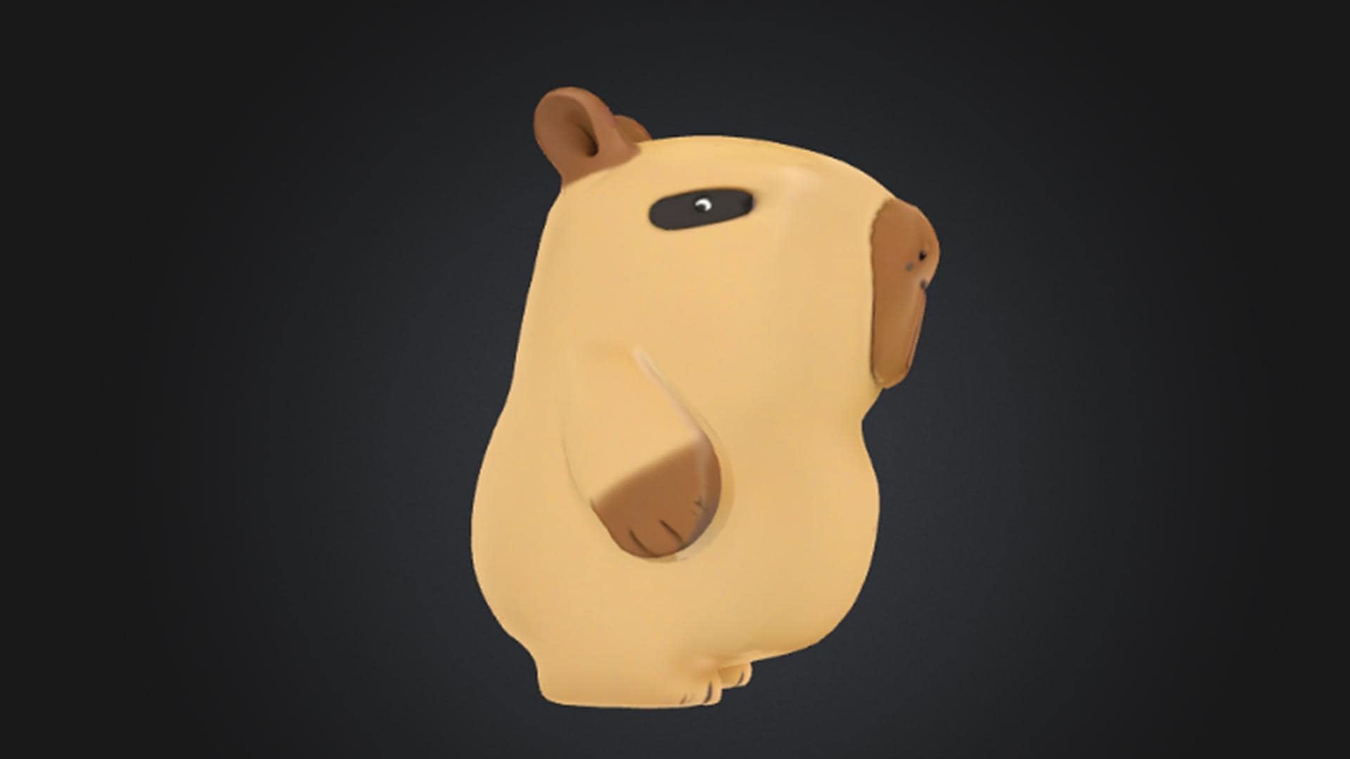 Capybara 3D Cute Model, Printable File, Editable in Blender, STL and ...