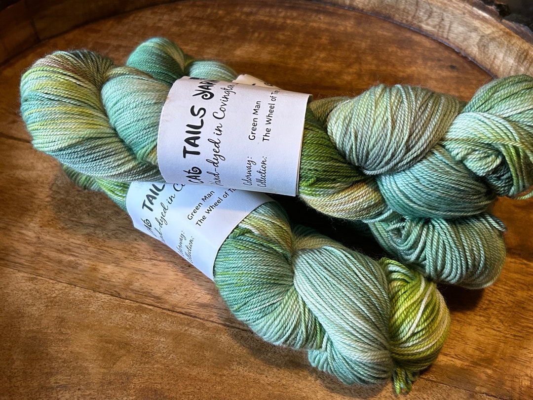 Green Man- Wheel of Time Collection - Merino - Nylon - Fingering Weight ...