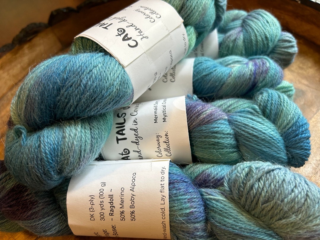 Mermaid Song Yarn - Mythical Creatures - DK Weight Yarn - Ragdoll Base ...