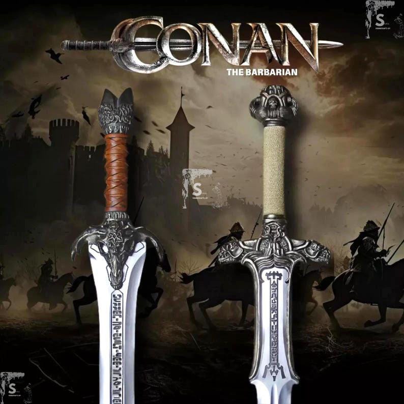 Handmade Conan Atlantean Replica Sword, Destroyer Father's Sword ...