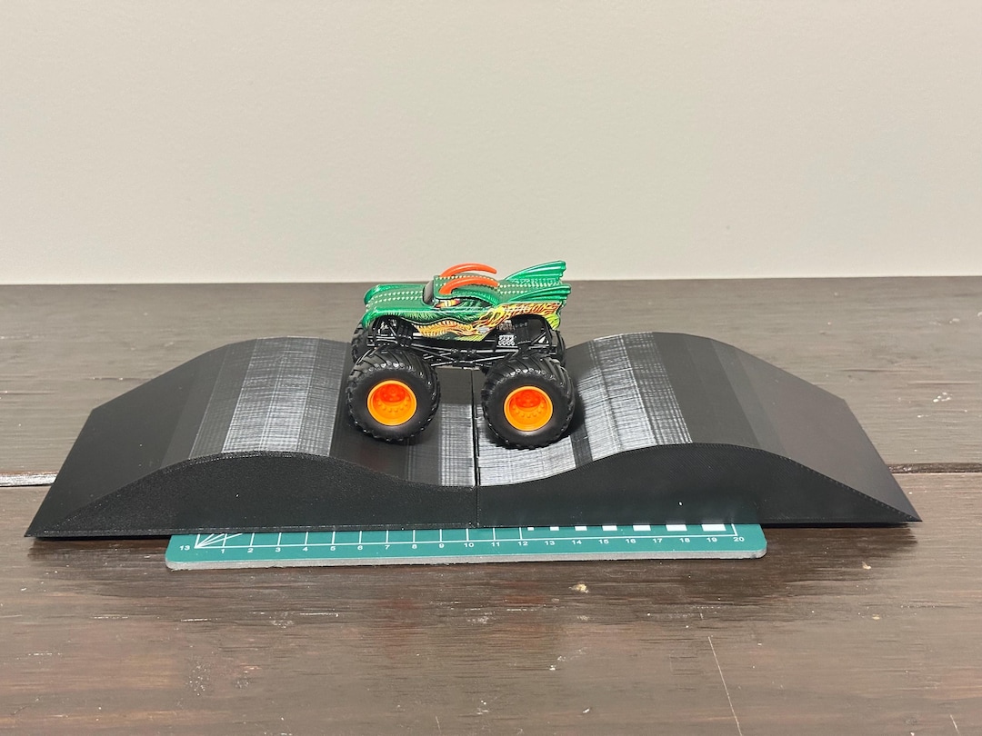 2pc Magnetic Wave Ramp – 3D Printed Monster Truck Ramp – Durable PETG ...