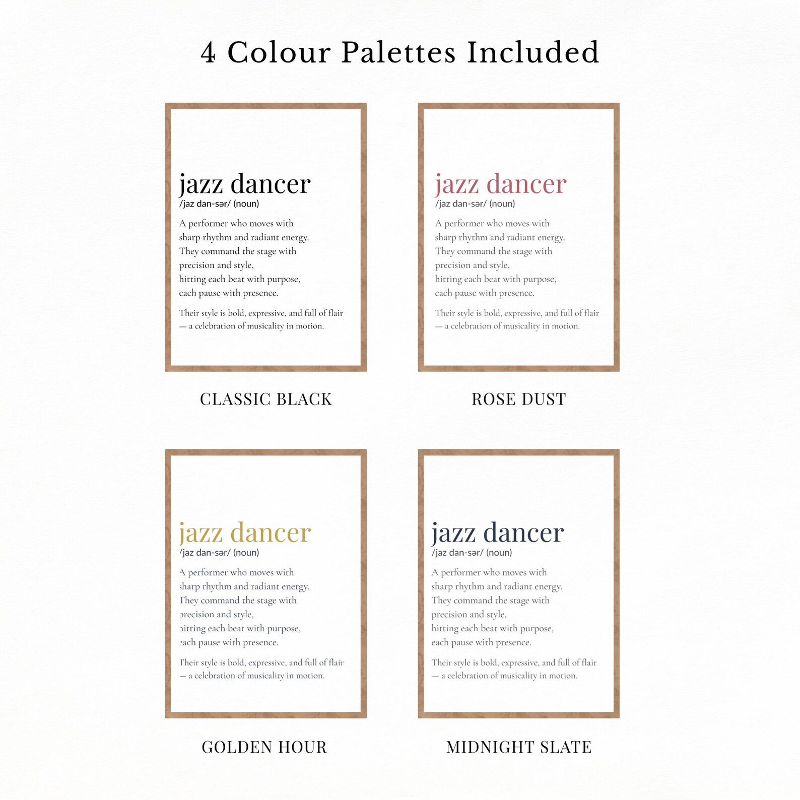 Jazz Dancer Definition Print, Dancer Gift, Dance Studio Decor, End of ...