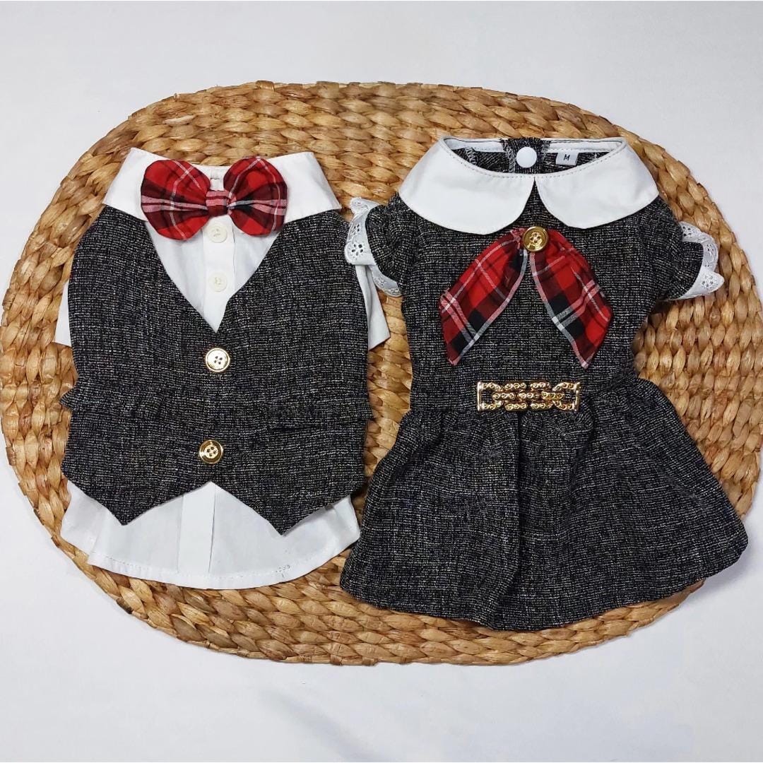 Tuxedo Suit for Fur Baby Male Female Dog or Cat Pets– Formal Clothes ...