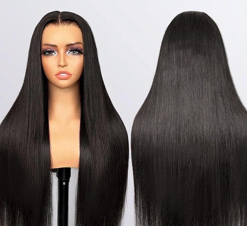 Custom Made Glueless HD Lace Wig | Silky Straight Human Hair (ready to ...