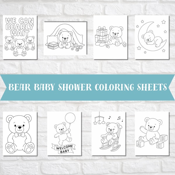 Teddy Coloring Book - Etsy