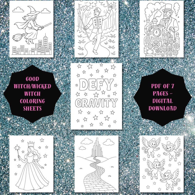 Wicked for Good Colouring - Etsy
