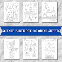 Printable Science Coloring Pages for Kids – STEM Activity Bundle ...