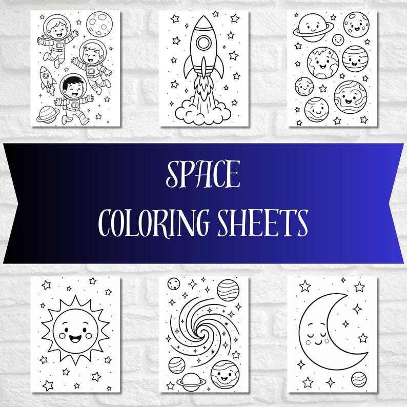 Space Coloring Pages for Kids | Printable Activity Sheets | Astronaut ...