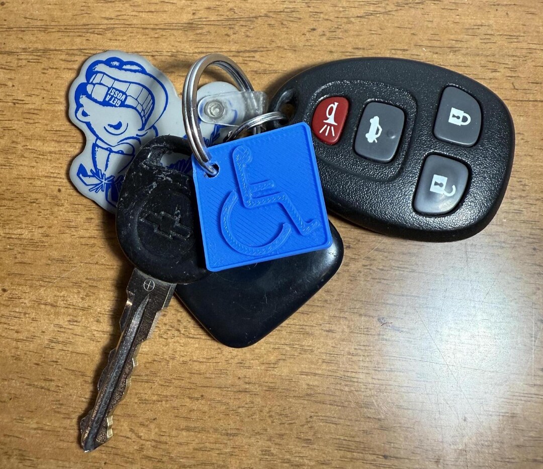 Handicap Symbol Keychains - Etsy