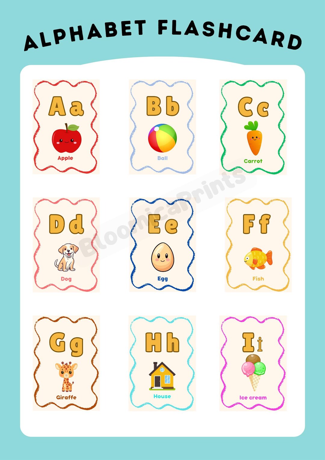 Alphabet Flashcards for Kids | ABC Letters A-Z | Preschool ...