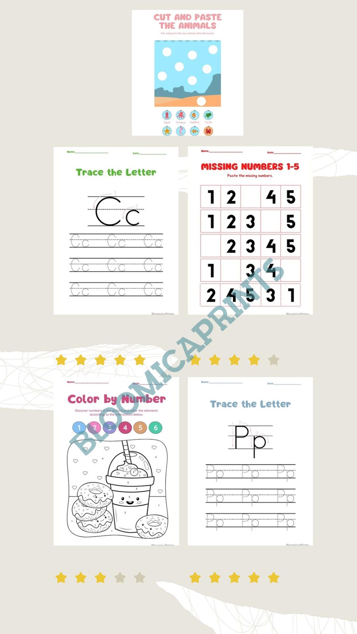 Summer Preschool Kindergarten Activity Packet, Summer Kids Activity ...