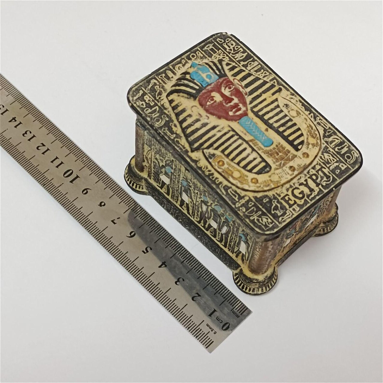 Handmade Egyptian Tutankhamun Box - Ancient Pharaonic Jewelry Souvenir ...