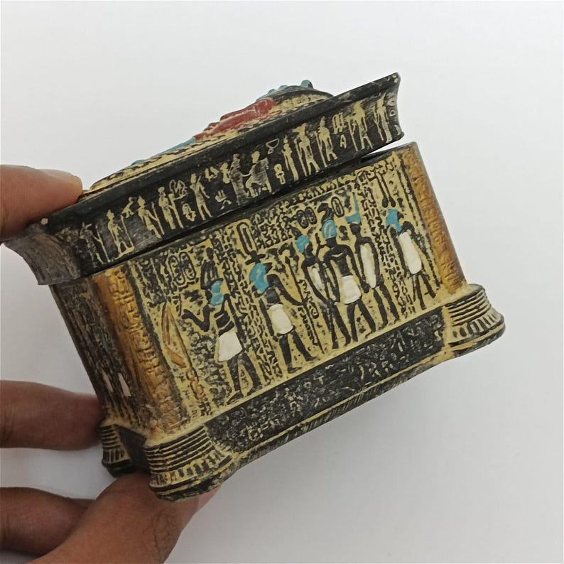 Handmade Egyptian Tutankhamun Box - Ancient Pharaonic Jewelry Souvenir ...