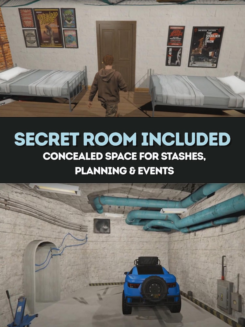 Fivem Bunker MLO – Underground Base With Secret Room | Optimized RP ...