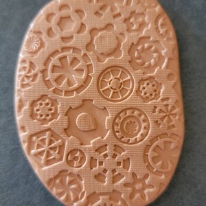 Cabtopia Cogs 3x4 in Texture Mat for Clay Clay Pattern Stamps Polymer ...