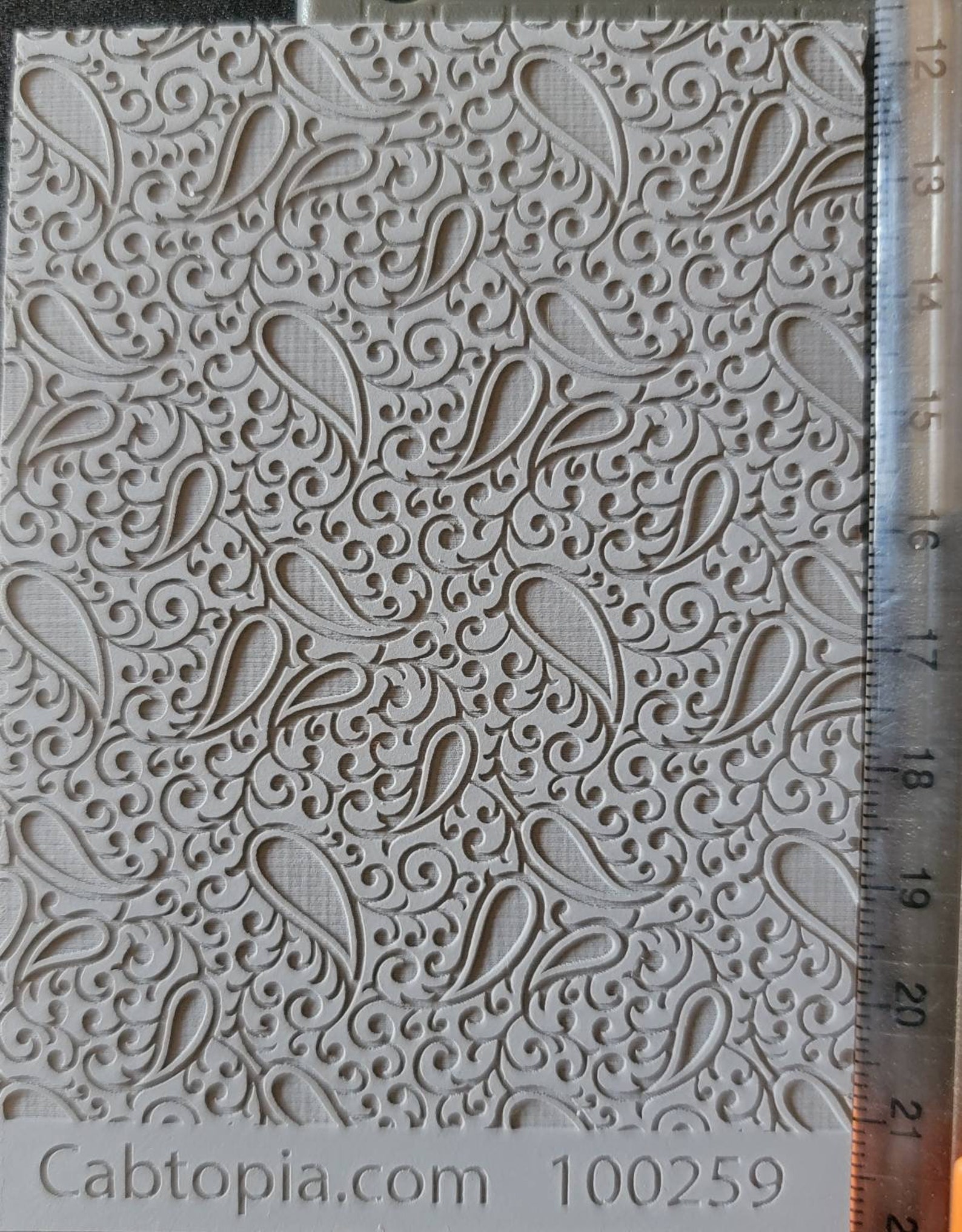 Cabtopia Paisley Swirl Texture Mat for Clay Clay Pattern - Etsy