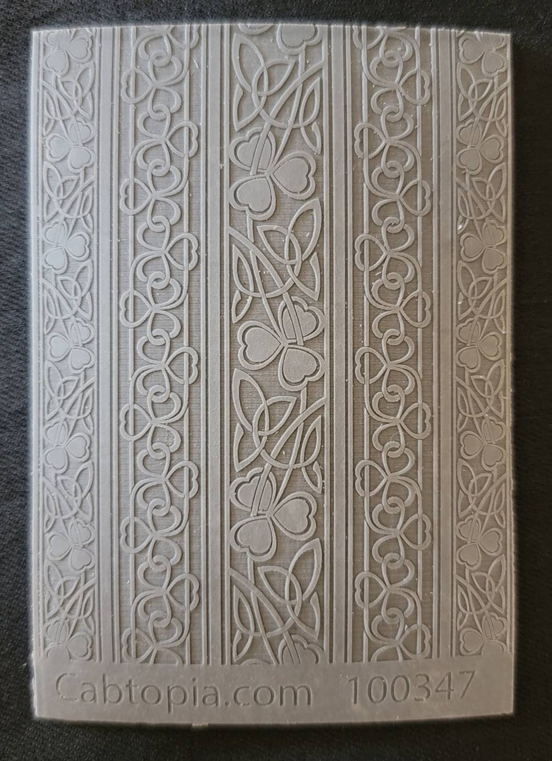 Cabtopia| Celtic Heart Bands | Texture Mat for Polymer Clay| Clay ...