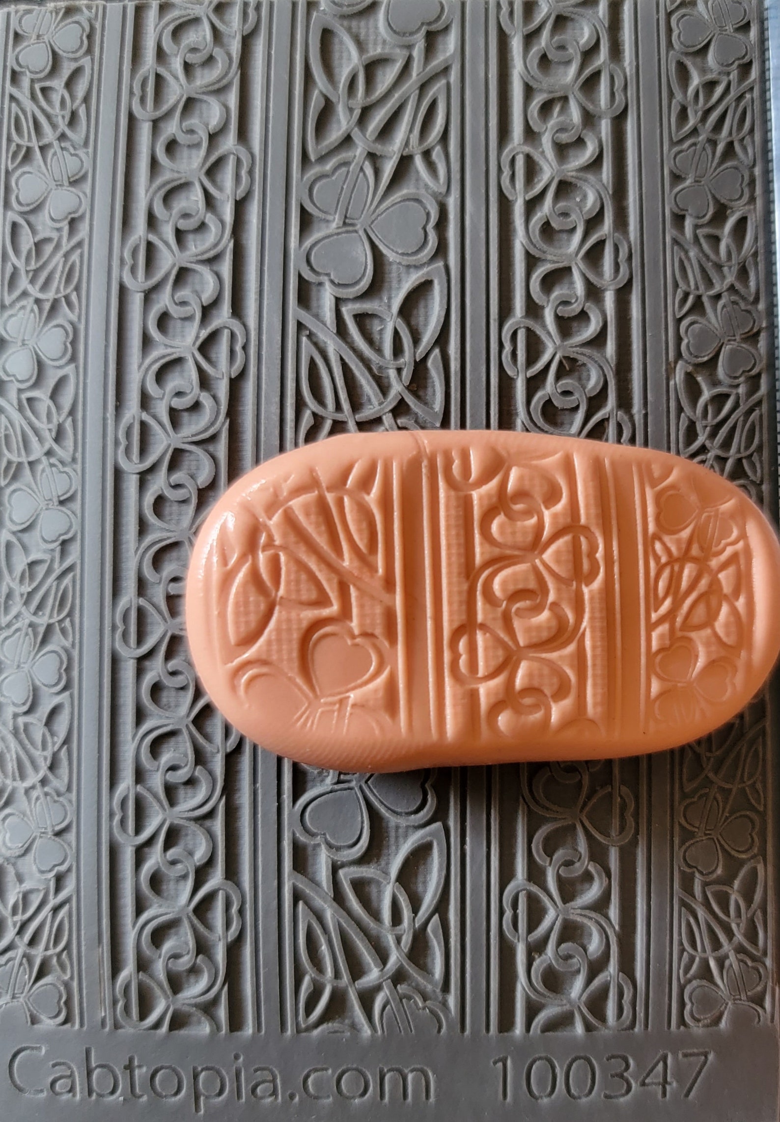 Cabtopia| Celtic Heart Bands | Texture Mat for Polymer Clay| Clay ...